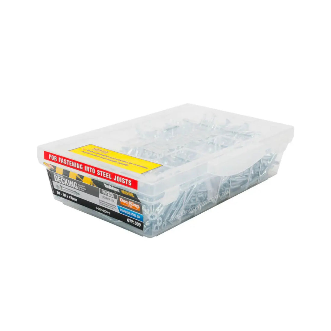 BUILDEX - Steel Frame Decking Screws, Self Drilling 10g x 47mm, Wing t ...