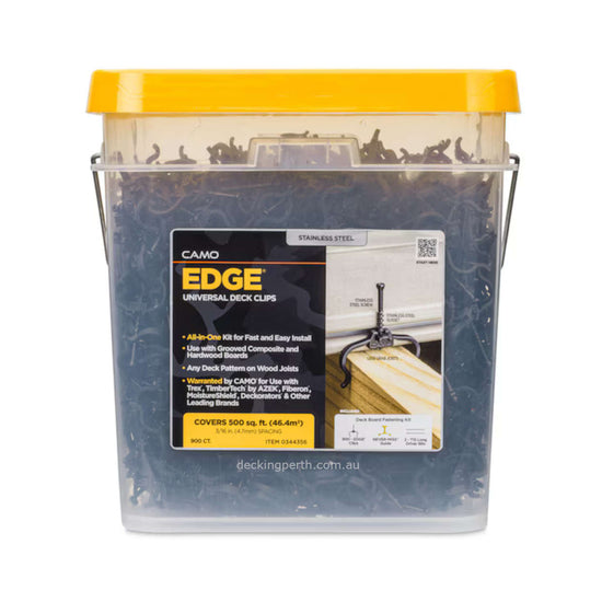 CAMO - Edge Clips Preloaded With Screws For Composite Decking on Timbe ...