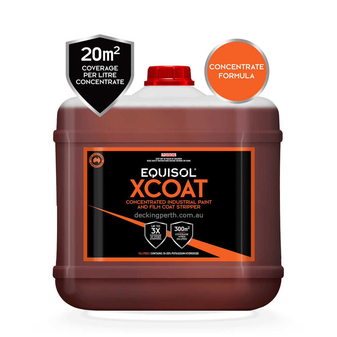 EQUISOL - Xcoat Stripper - Concentrated industrial-strength – Decking Perth
