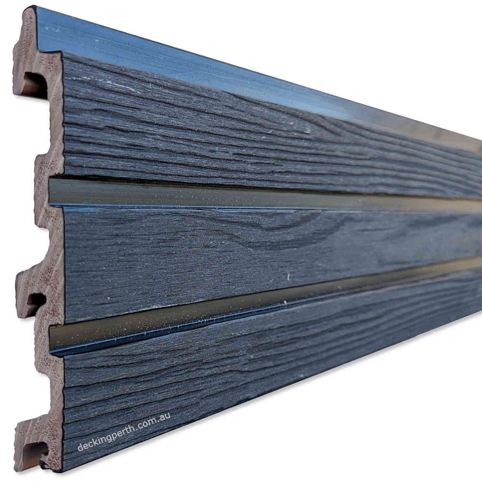 EVA-LAST - VistaClad Apex Cladding - Charred Cedar 163 x 24mm, 5.45m ...