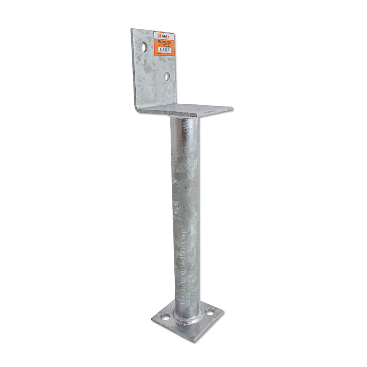 MAXI METALS - L Shapped Post Support, 90 x 90mm L Stirrup Leg Galvanis ...