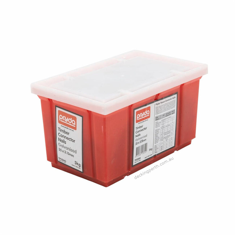 PRYDA - Galvanised One-Piece Timber Connector Nails 35 x 3.15mm ...